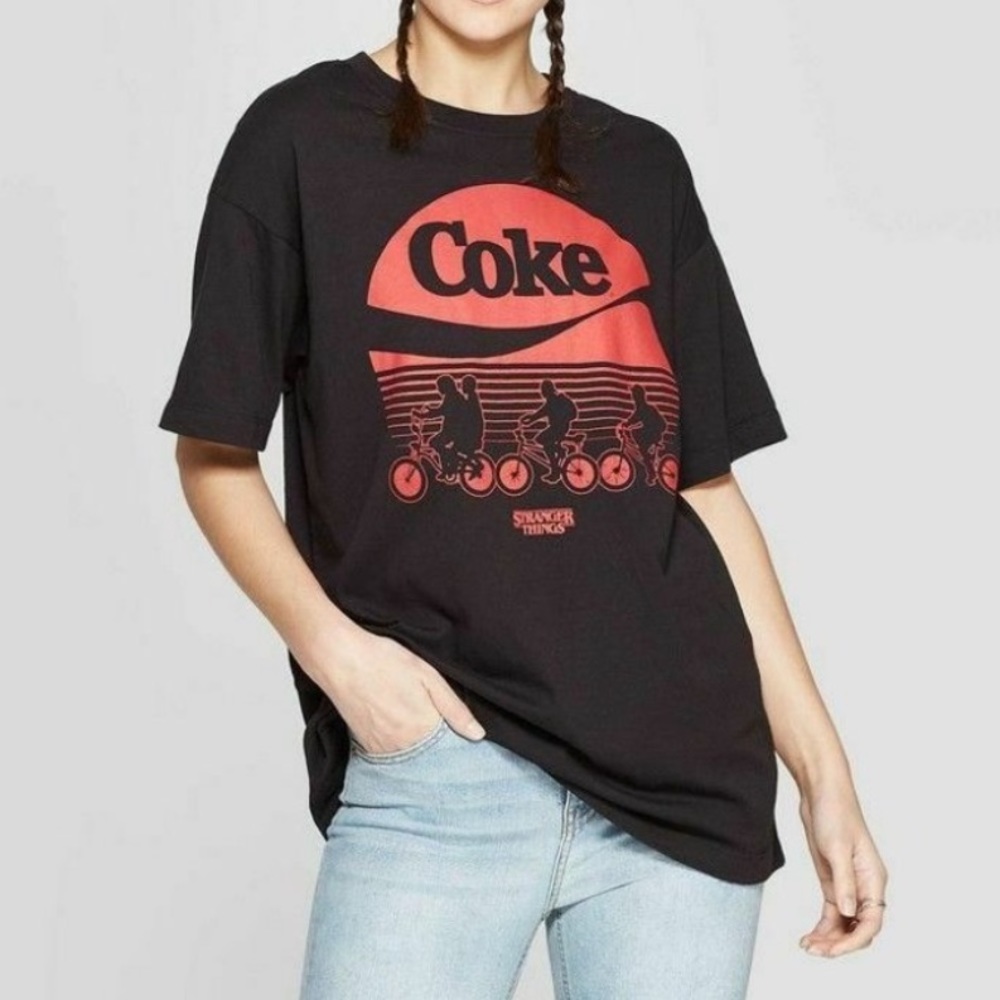 Netflix Stranger Things X Coke Coca-Cola Black And Re… - Gem